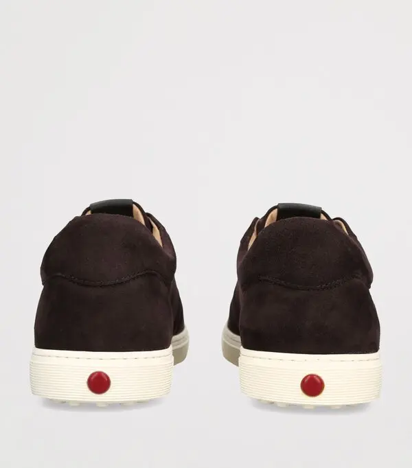 TOD'S Leather Elastic Cassetta Sneakers - Brown