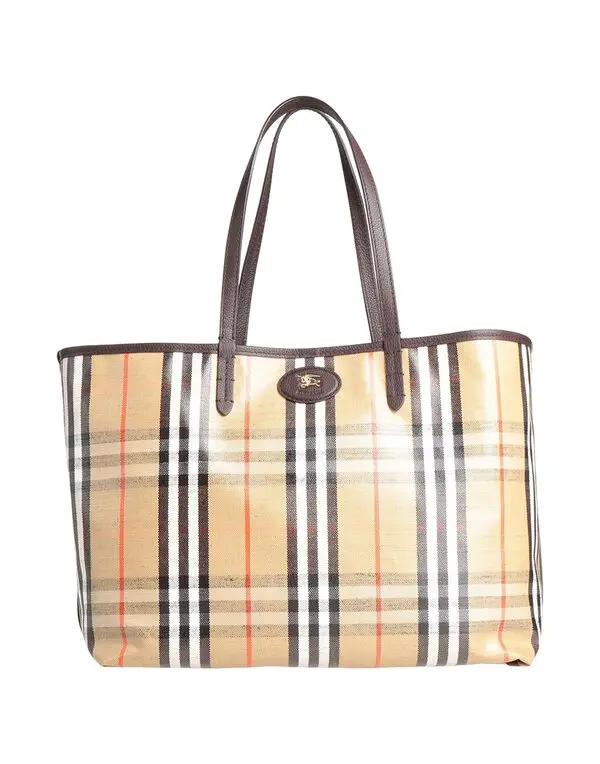 Burberry Cotton, Viscose, And Linen Tote