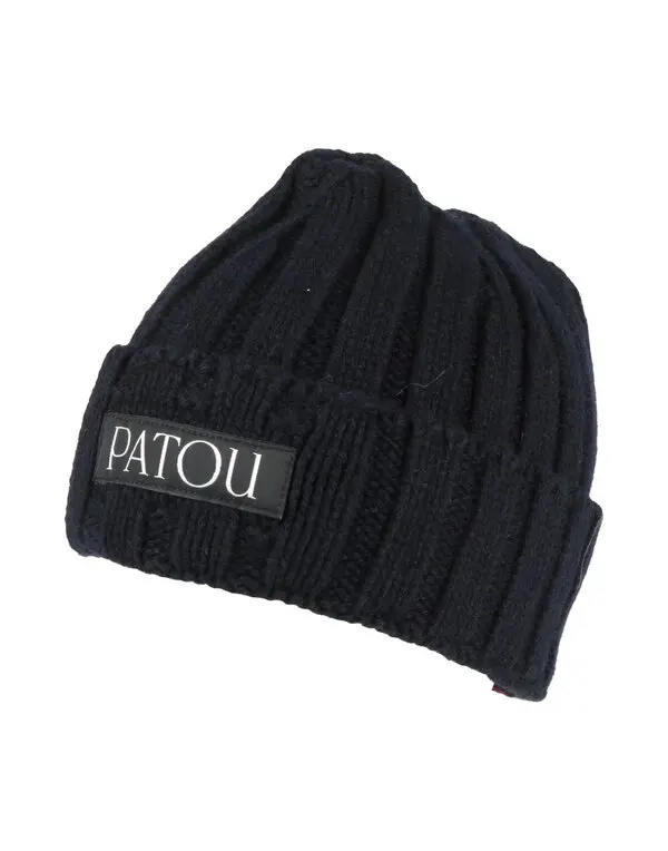 PATOU Midnight Wool And Cashmere Beanie