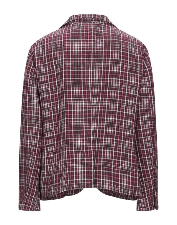 Aspesi Linen Tartan Plaid Blazer