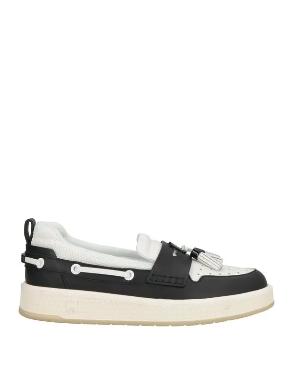 Amiri Leather And Textile Two-tone Loafers