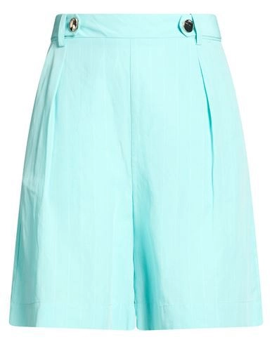 Liu Jo Lyocell And Linen Blend Bermuda Shorts - Blue