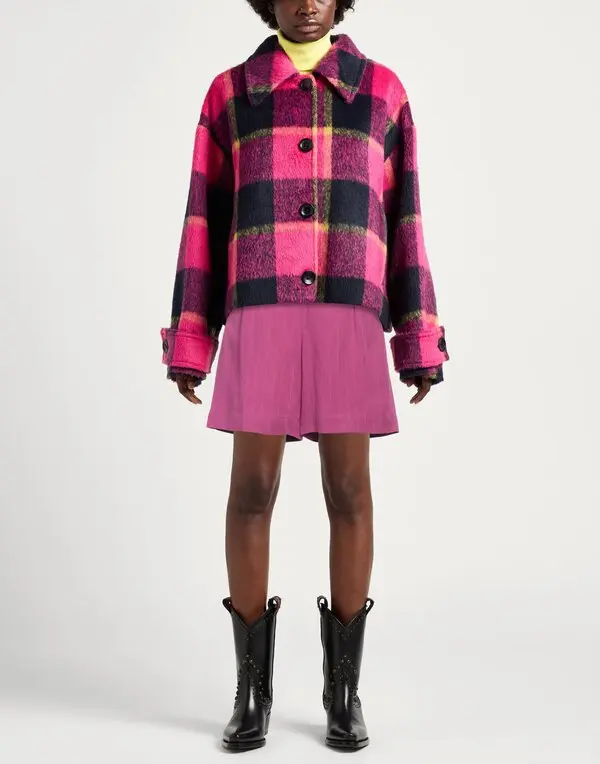 Liu Jo Lyocell And Linen Blend Bermuda Shorts - Pink