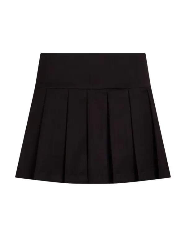 HINNOMINATE Pleated Twill Mini Skirt