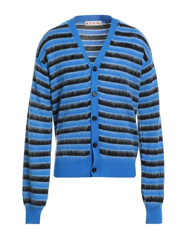 Marni Virgin Wool Striped Cardigan