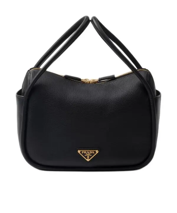 Prada Zippered Handbag - Black