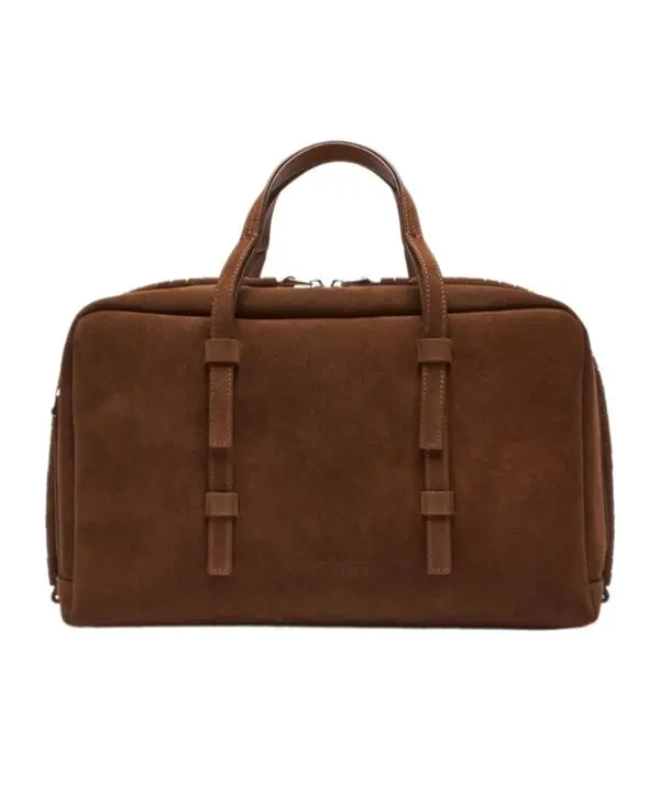 Casadei Velour Suede Bag - Charred