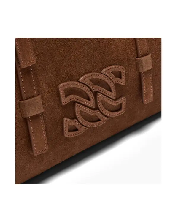 Casadei Velour Suede Bag - Charred