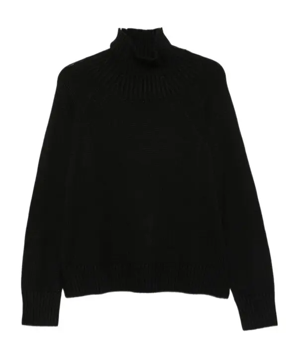 Michael Kors High-neck Raglan-sleeve Sweater - Black