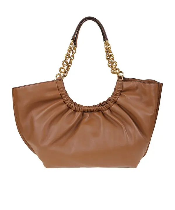 Michael Kors Leather Chain-link Shoulder Bag