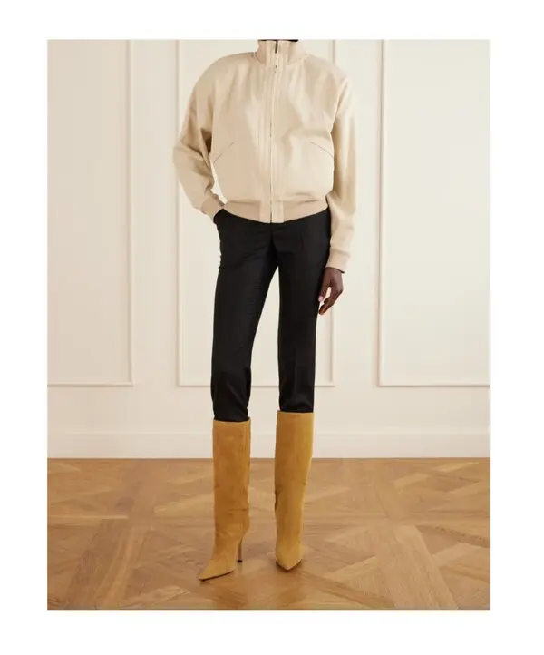 Gucci Suede Pointed-toe Tall Boots