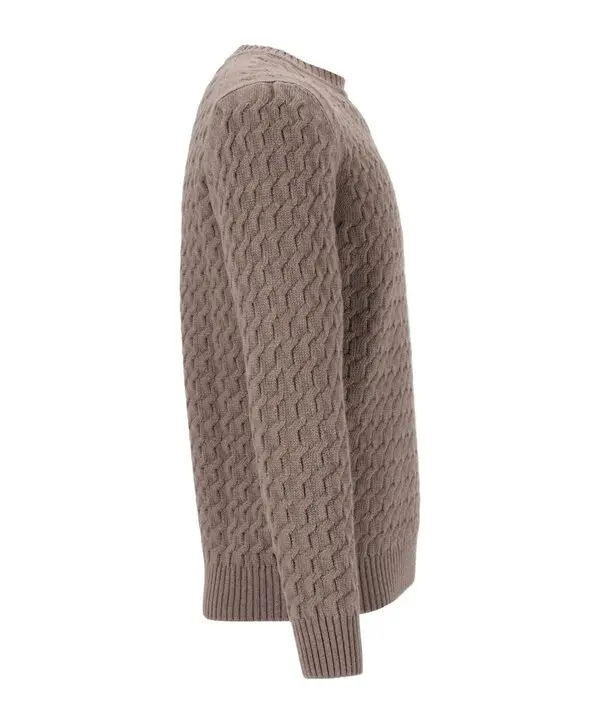 AL DUCA DAOSTA 1902 Long-sleeved Textured Pullover
