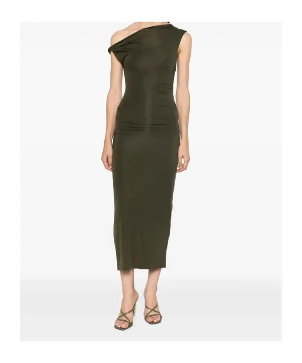 Patrizia Pepe Draped Midi Dress