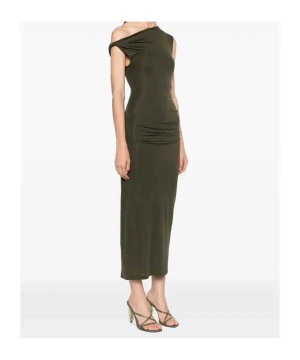 Patrizia Pepe Draped Midi Dress