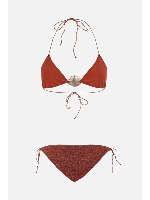 Oseree Shell Lurex Bikini Set