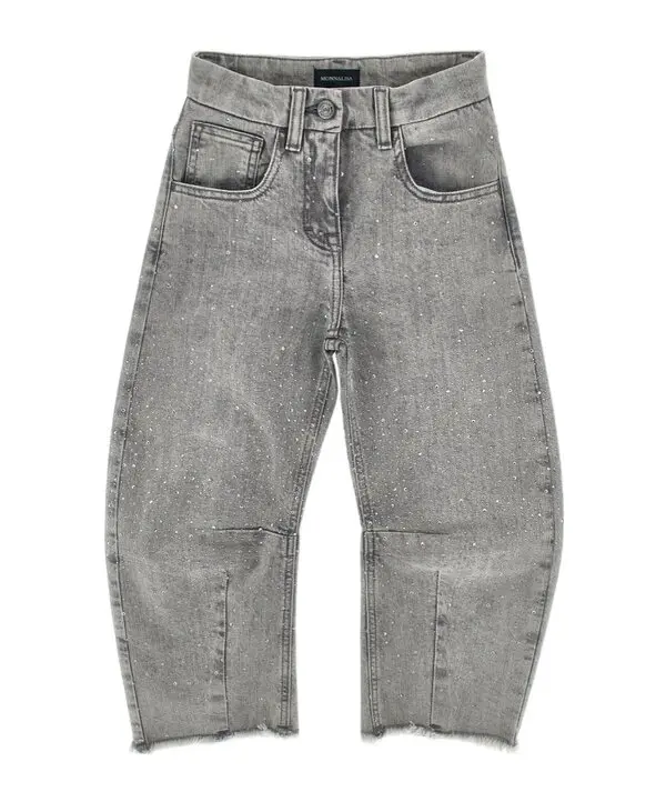 Monnalisa Rhinestone-embellished Jeans