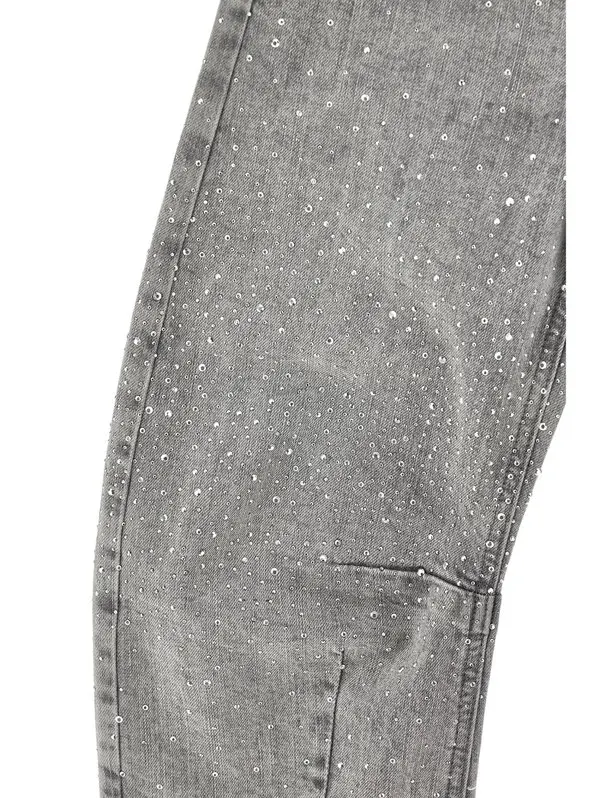 Monnalisa Rhinestone-embellished Jeans