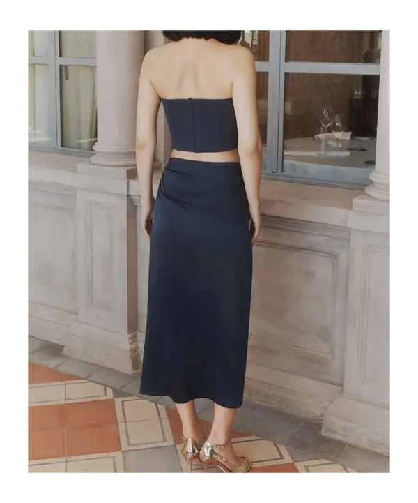 Marella Feather-trimmed Skirt
