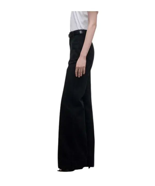Victoria Beckham Alina Flared Pants - Washed Black