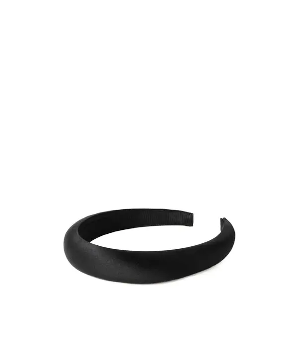 JENNIFER BEHR Tori Hammered Silk Headband - Black