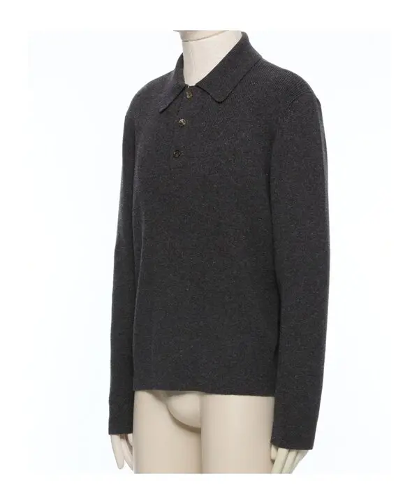 Valentino Garavani Button Detailed Long-sleeved Polo Shirt