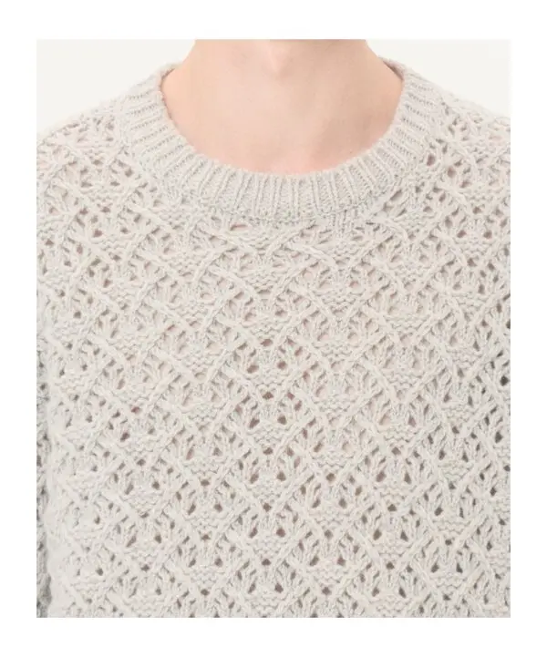 Valentino Garavani Diamond Openwork Knit Pullover