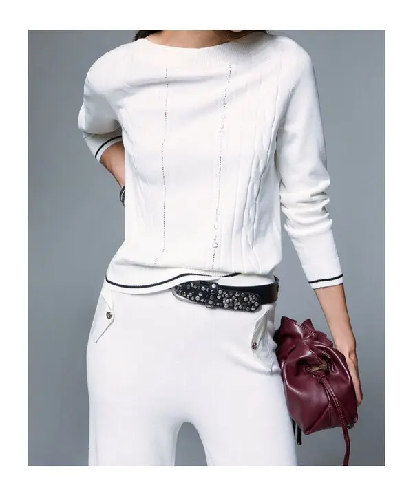 Liu Jo Color-contrast Trim Sweater