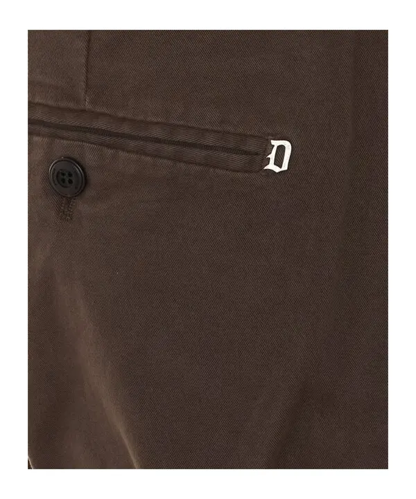 DONDUP Tapered Cuffed Trousers - No