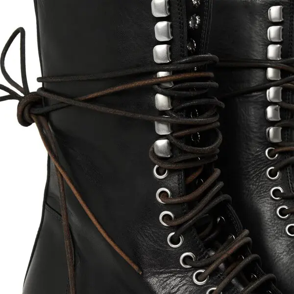 Rick Owens Glossy Mid-calf Boots
