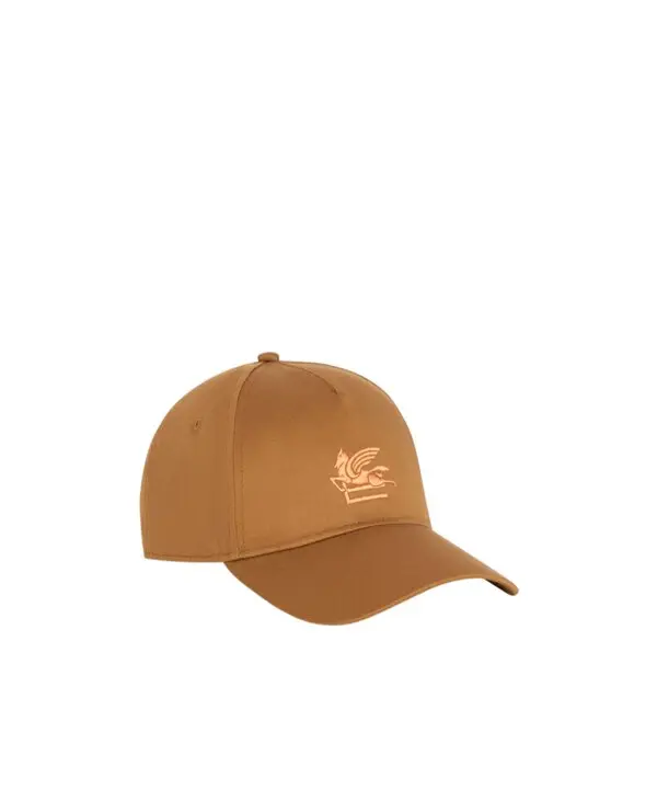Etro Cotton Baseball Hat With Pegaso Embroidery