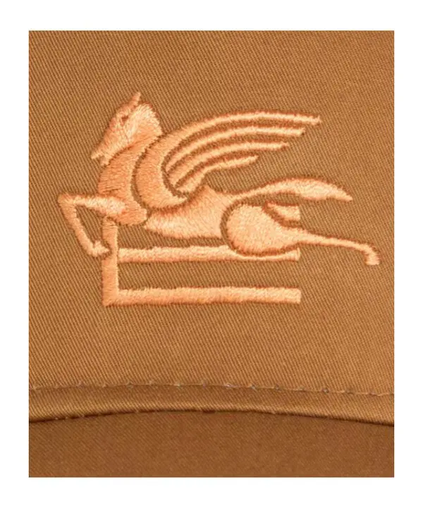Etro Cotton Baseball Hat With Pegaso Embroidery