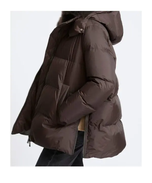 YVES SALOMON Hooded Puffer Jacket