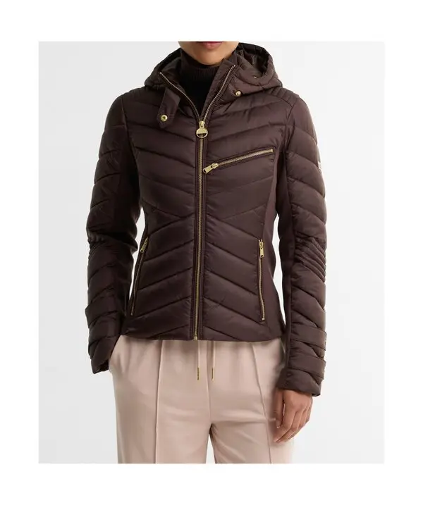 Barbour Chevron Quilted Hooded Jacket