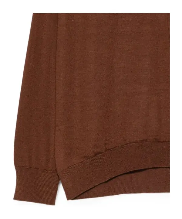 SEMICOUTURE Color-block Collar Knit Top