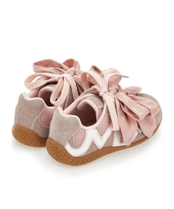 Monnalisa Bow-detail Panelled Sneakers