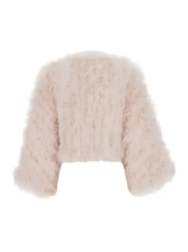 YVES SALOMON Long-sleeve Casual Fur Jacket
