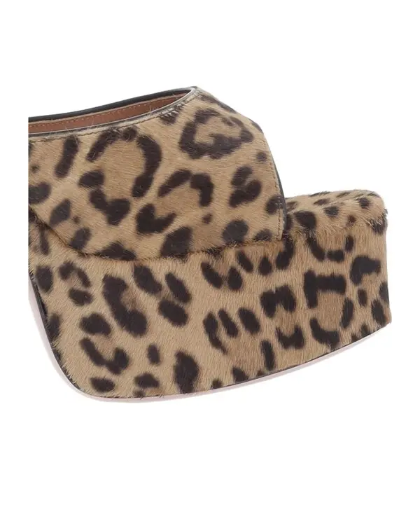 Amina Muaddi Cheetah Print High-heeled Sandals