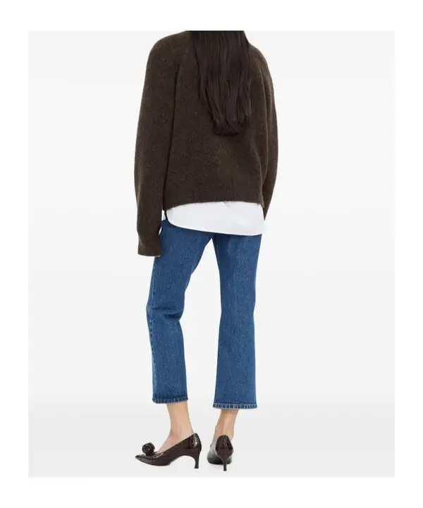ROTATE BY BIRGER CHRISTENSEN Knit Flower Jumper - Brown