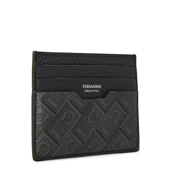 FERRAGAMO Spliced Embossed Card Holder