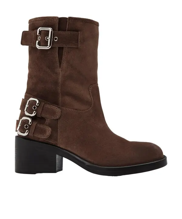 Chloé Block Heel Ankle Boots - No
