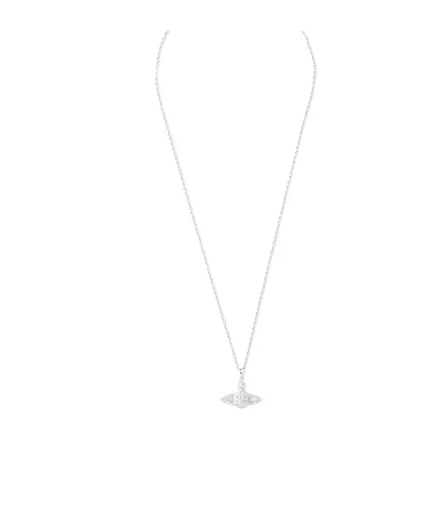 VIVIENNE WESTWOOD Minimalist Orb Pendant Clavicle Chain - No