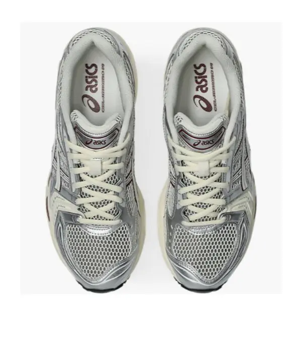 Asics Gel Kayano 14 Mesh Running Sneakers - Ivory/cream