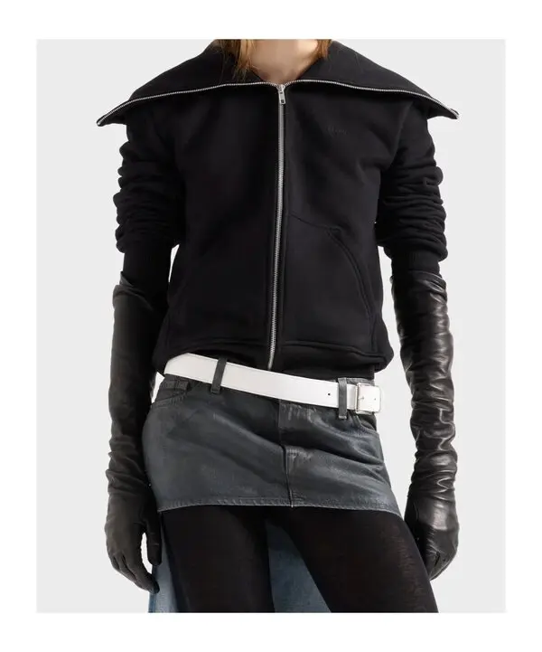 7 For All Mankind High-neck Zip-up Hoodie
