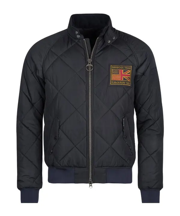 Barbour Diamond Quilted Cropped Bomber Jacket