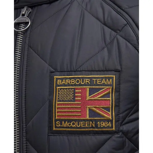 Barbour Diamond Quilted Cropped Bomber Jacket