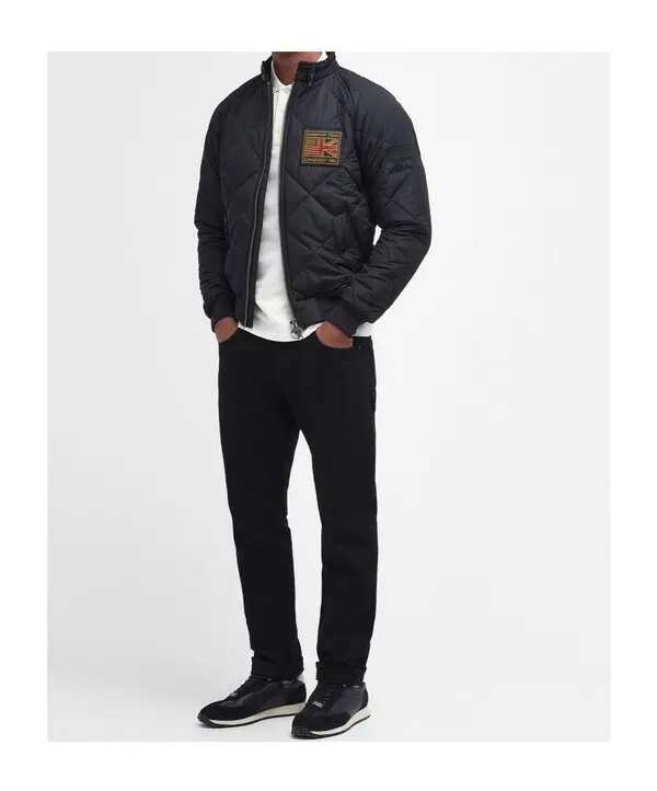 Barbour Diamond Quilted Cropped Bomber Jacket
