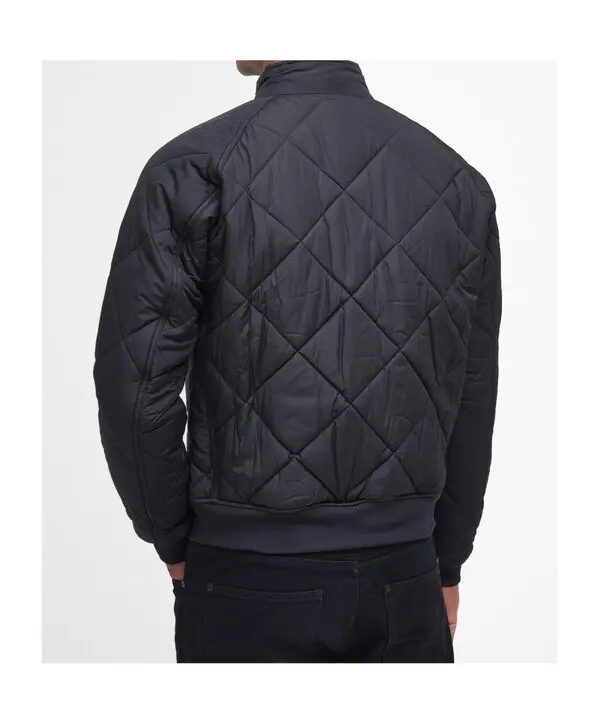 Barbour Diamond Quilted Cropped Bomber Jacket