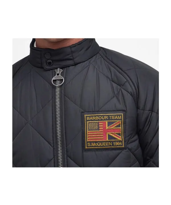 Barbour Diamond Quilted Cropped Bomber Jacket