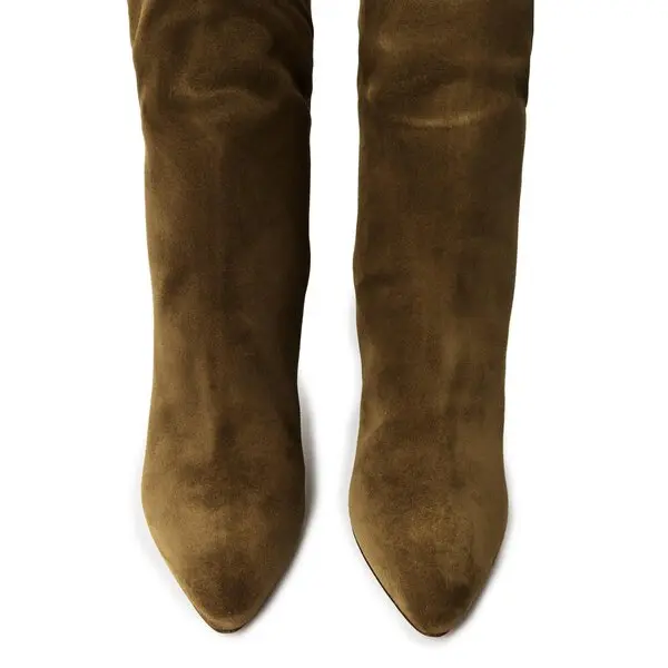 Paris Texas Suede High-heel Ankle Boots