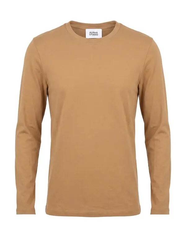 Alpha Studio T-shirt Size Cotton, Elastane - Khaki
